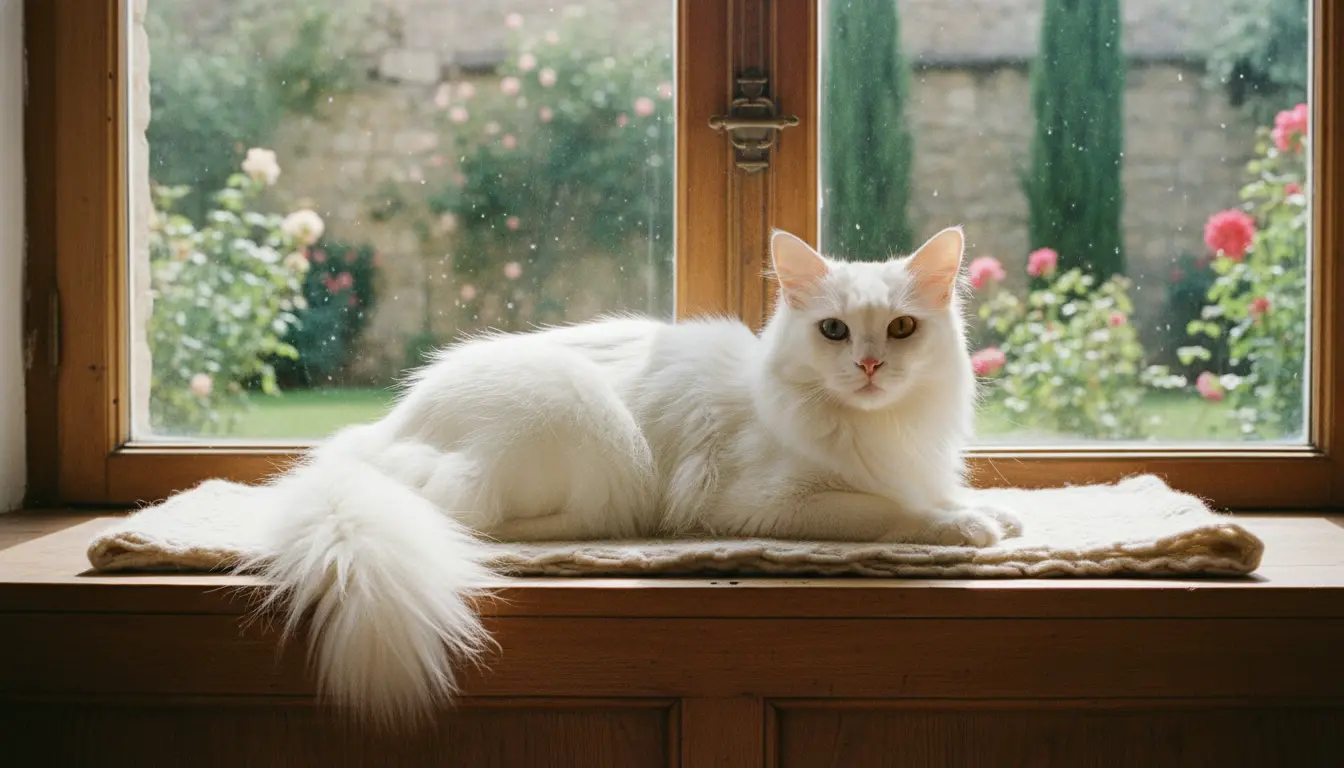 Chat angora turc en Belgique : caractère, soins et prix - Belcat